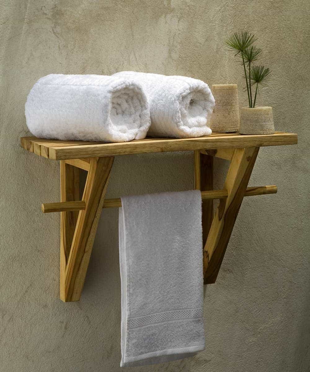 Best Teak towel rack for your bathroom - Best Teak Shower furniture